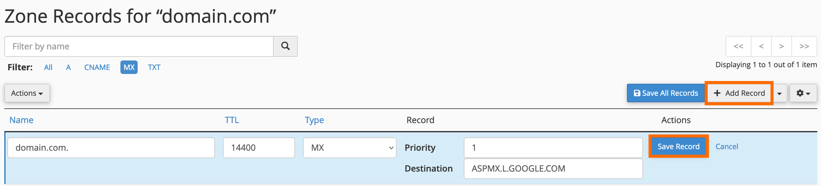 How to configure Google MX records on cPanel? – Heberjahiz