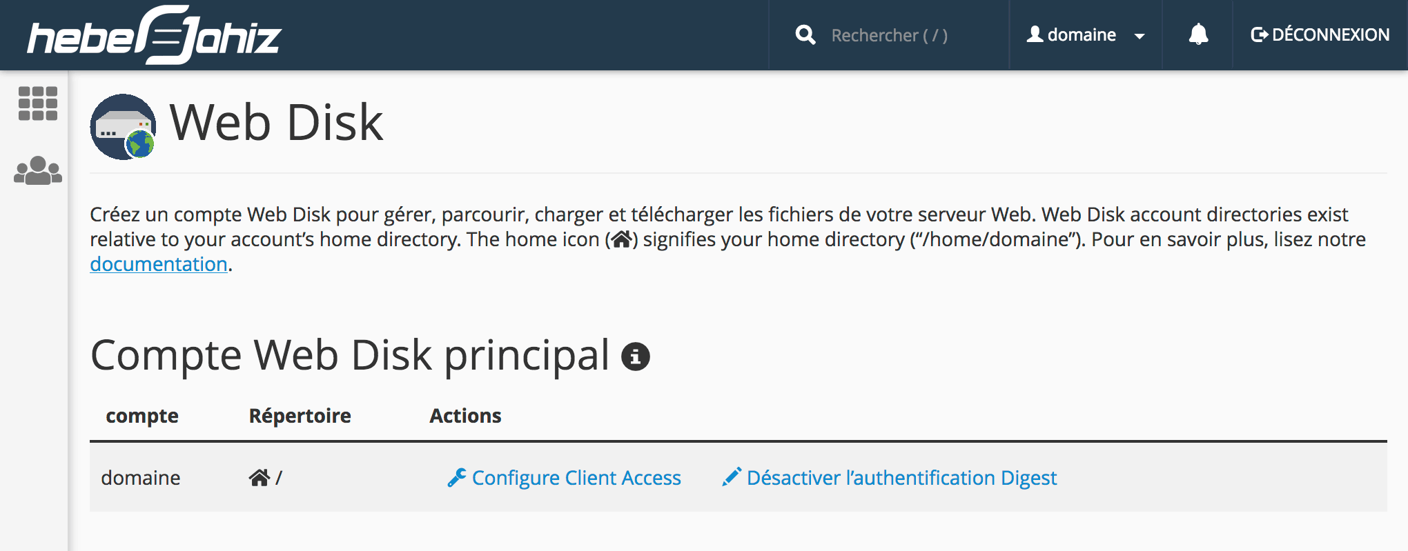 Comment créer un compte Web Disk sur cPanel ? – Heberjahiz